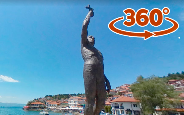 Epiphany Monument in Ohrid – 360 VR panorama | Off Road Macedonia